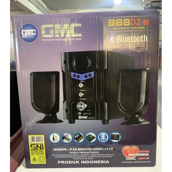 Jual Speaker Aktif Multimedia GMC 888D2-BT | Shopee Indonesia