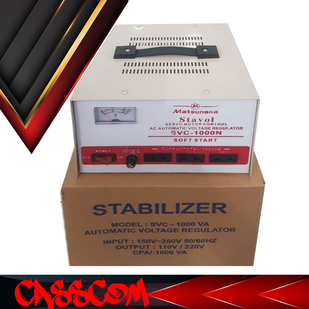 Jual Stabilizer Matsunaga 1000watt 1000 Watt 1000w Stavol Svc 1000 ...