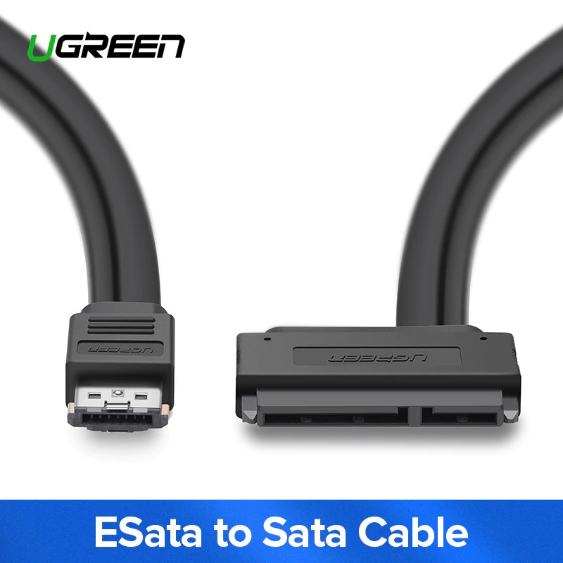Jual GRATIS ONGKIR Ugreen ESATA to Sata Cable Dual Power 22 Pin USB ...