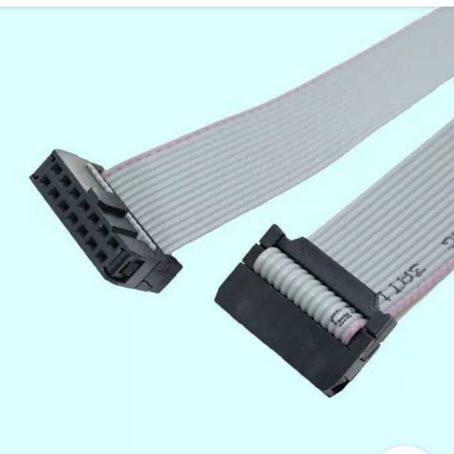 Jual kabel data running text LED p10 16 pin plus soket idc 16 pin ...