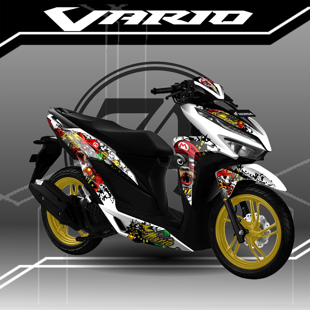 Jual Stiker Variasi/Decal Variasi Motor Vario Led New Full Body Kode ...