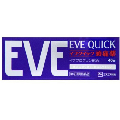 Jual Eve Quick 40 tablet / obat sakit kepala original japan | Shopee ...