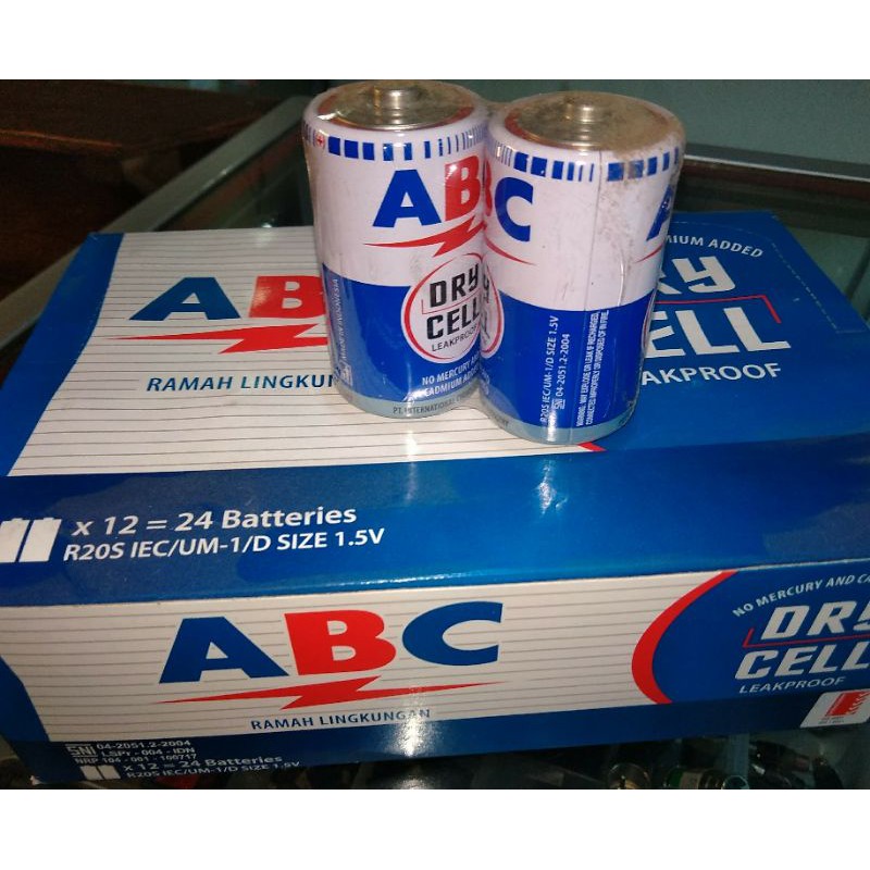 Jual Baterai ABC besar tipe D battery D type | Shopee Indonesia