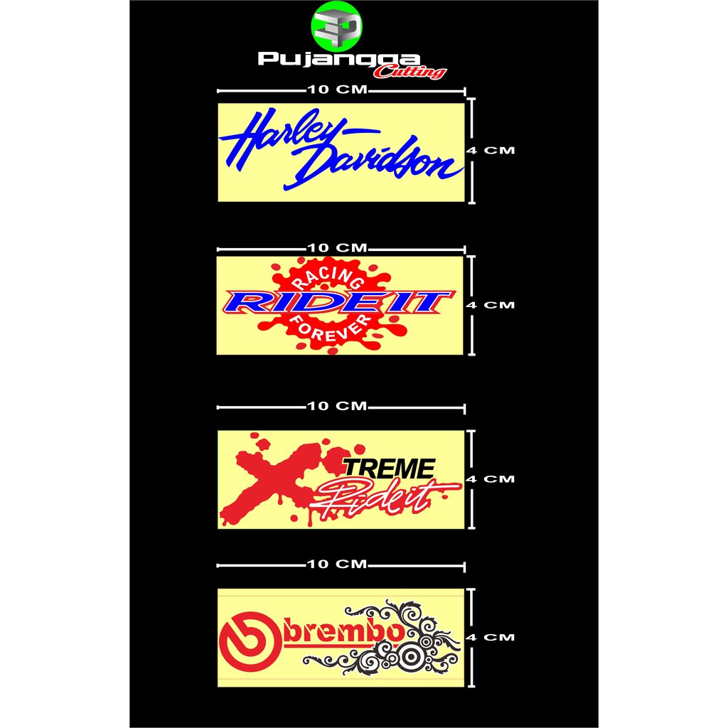 Jual CUTTNG STIKER ( DESIGN SIAP CETAK 1 HARI JADI ) CUSTOM WARNA ...