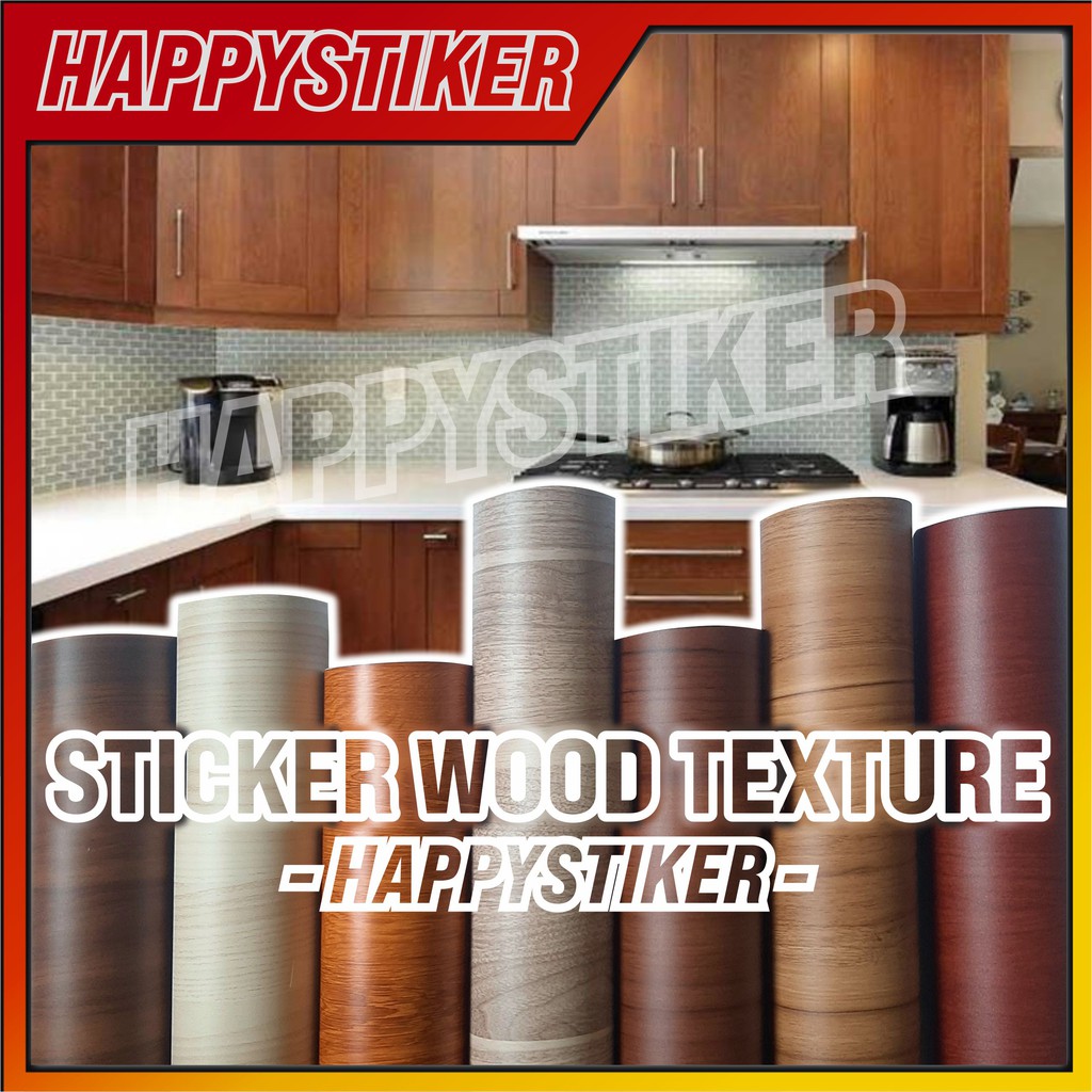 Jual Wallsticker Kayu / Sticker Lemari Motif Kayu / Sticker Furniture ...