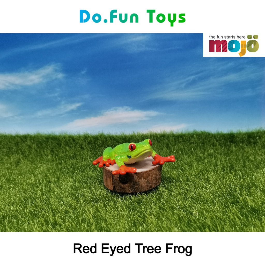 Jual MOJO Animal Figurine | RED EYED TREE FROG/ Mainan Miniatur ...