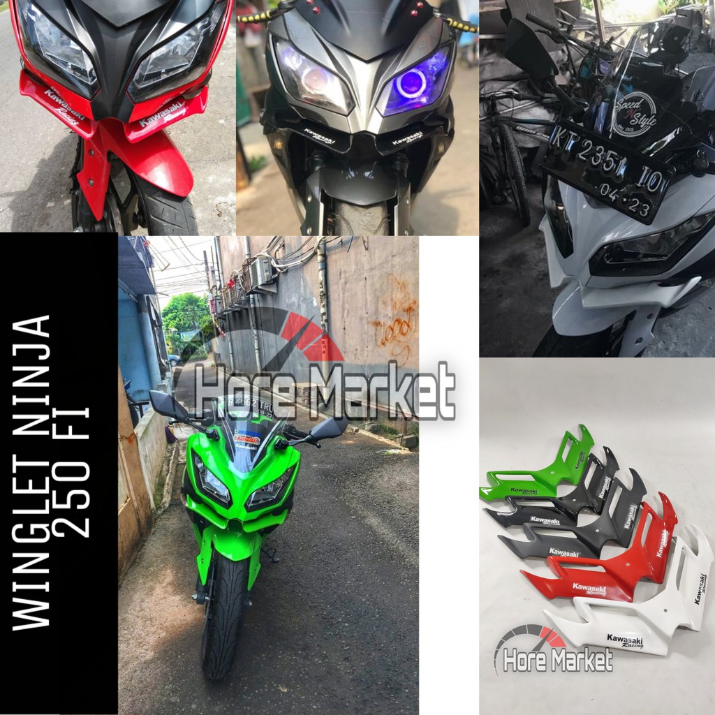 Jual WINGLET NINJA 250 FI OLD WINGLET NINJA 250 KARBU WINGLET NINJA FI ...
