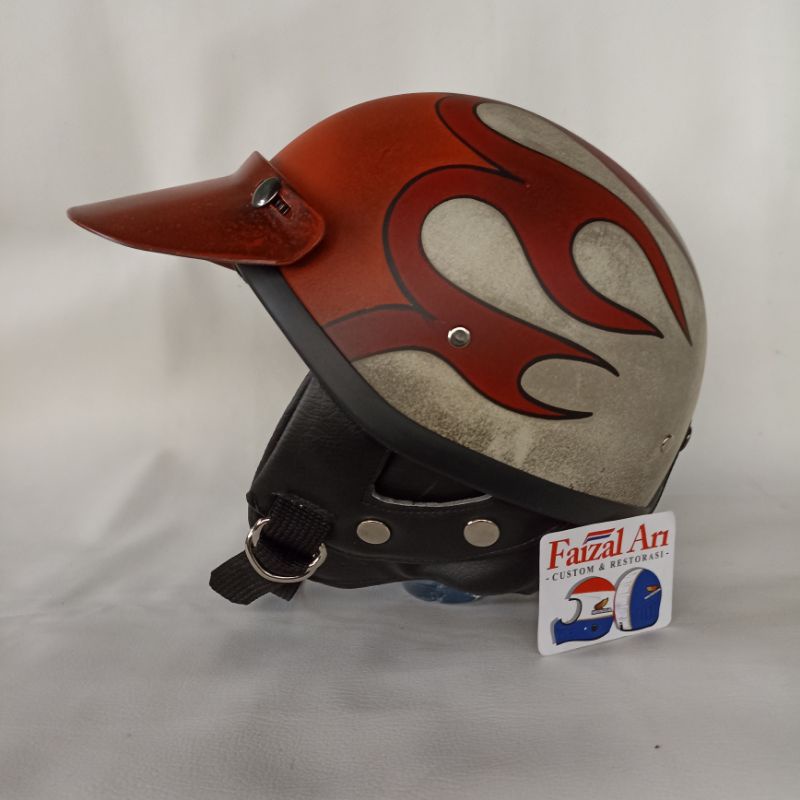Jual Helm Chip Chips Flame Patina | Shopee Indonesia