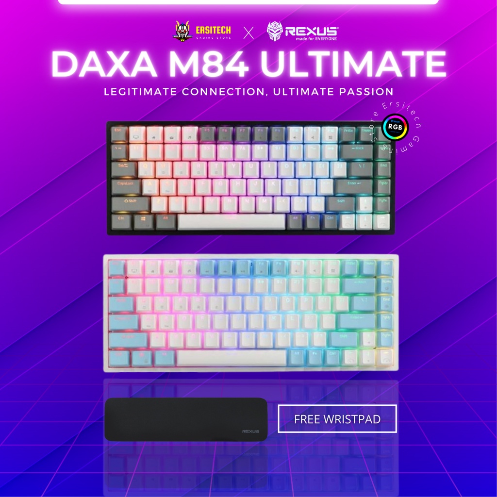 Jual Keyboard Rexus Daxa M84 Pro Ultimate - Keyboard Mechanical ...