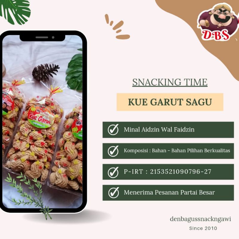 Jual KUE GARUT SAGU BY DEN BAGUS SNACK | Shopee Indonesia
