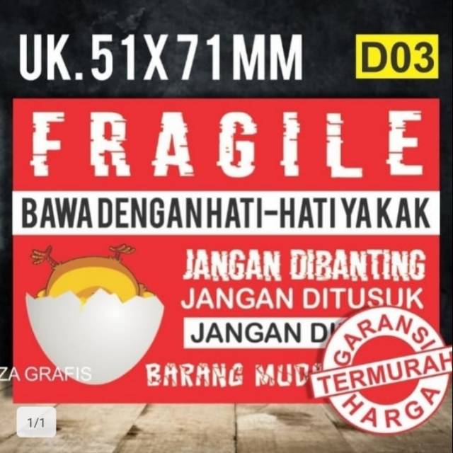 Jual isi 100 lembar Sticker fragile D03 | Shopee Indonesia