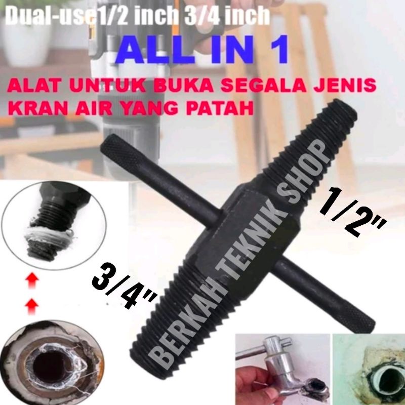 Jual TAP BALIK kran pipa extractor baut kran patah kran air double jet ...