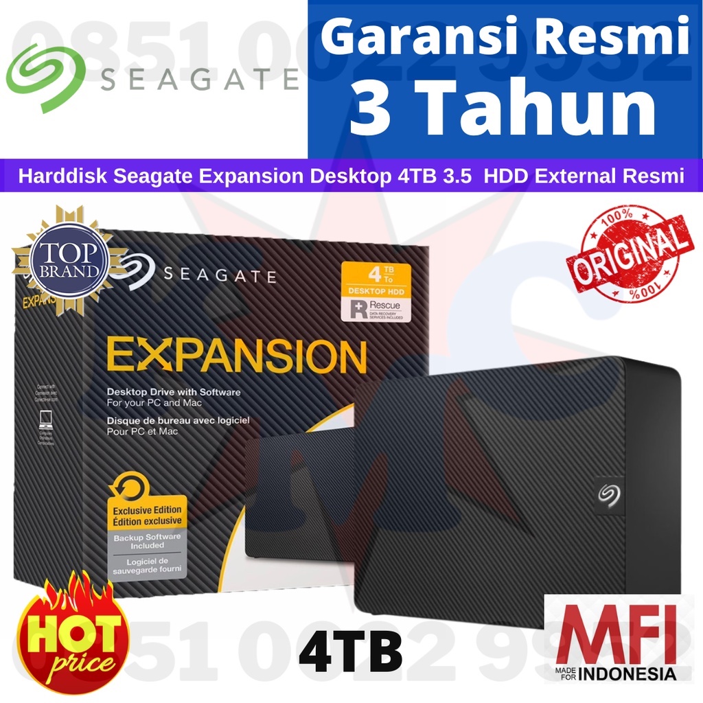 Jual Seagate Expansion Desktop HDD 4TB Hardisk Eksternal 4 TB USB 3.0 ...