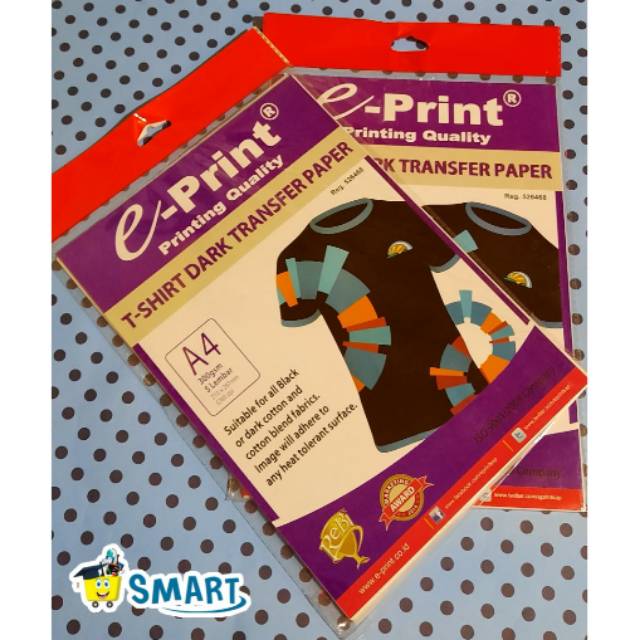 Jual E-PRINT TRANSFER PAPER HITAM A4 - 300GSM | Shopee Indonesia
