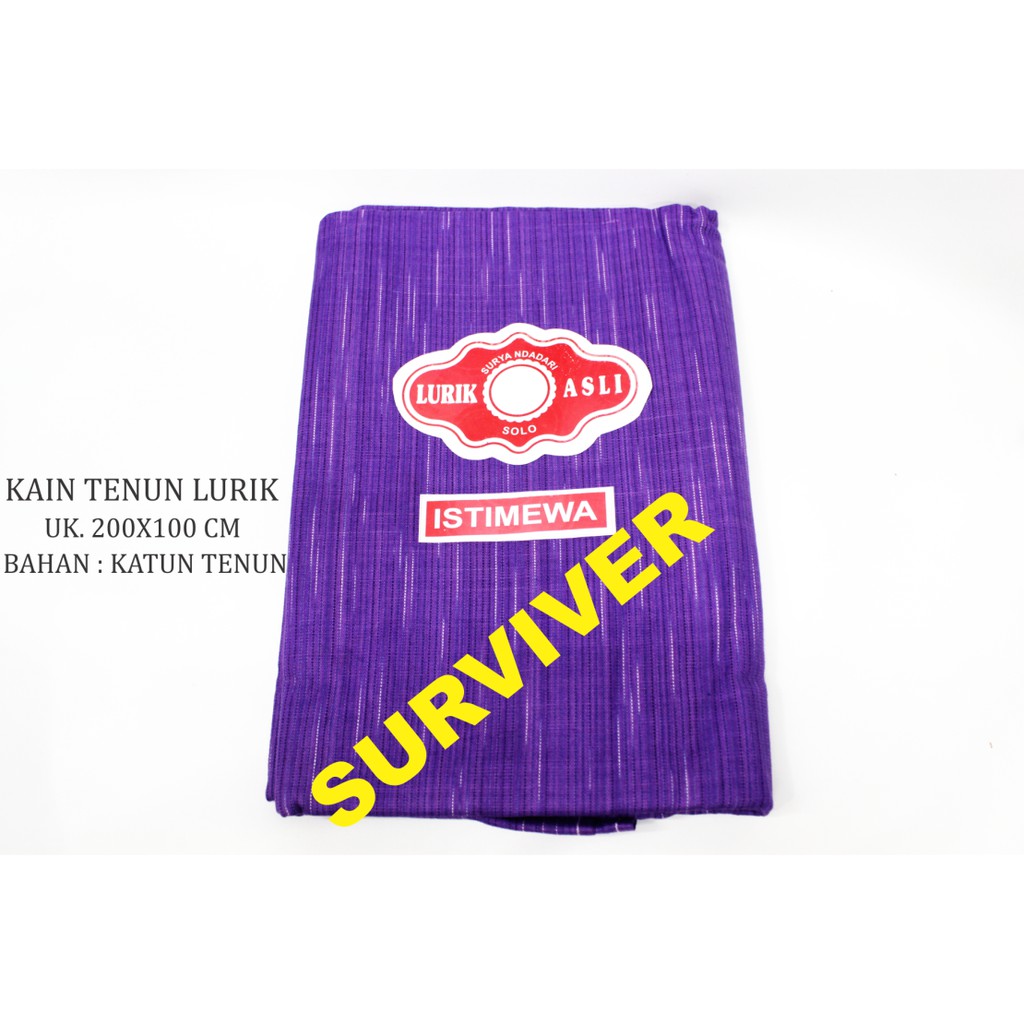 Jual Kain Batik Tenun Lurik Khas Jogja Solo Motif Putih Lurik Original ...