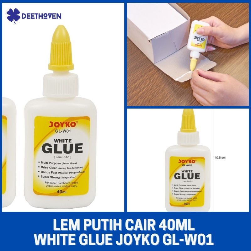 Jual Lem Putih cair 40ml White Glue Joyko GL-W01 | Shopee Indonesia