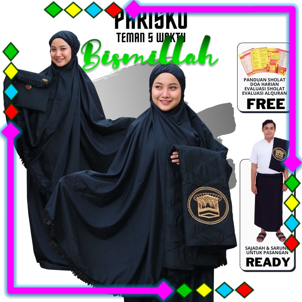 Jual PARISKU Mukena travel dewasa bali jumbo murah renda sutra model ...