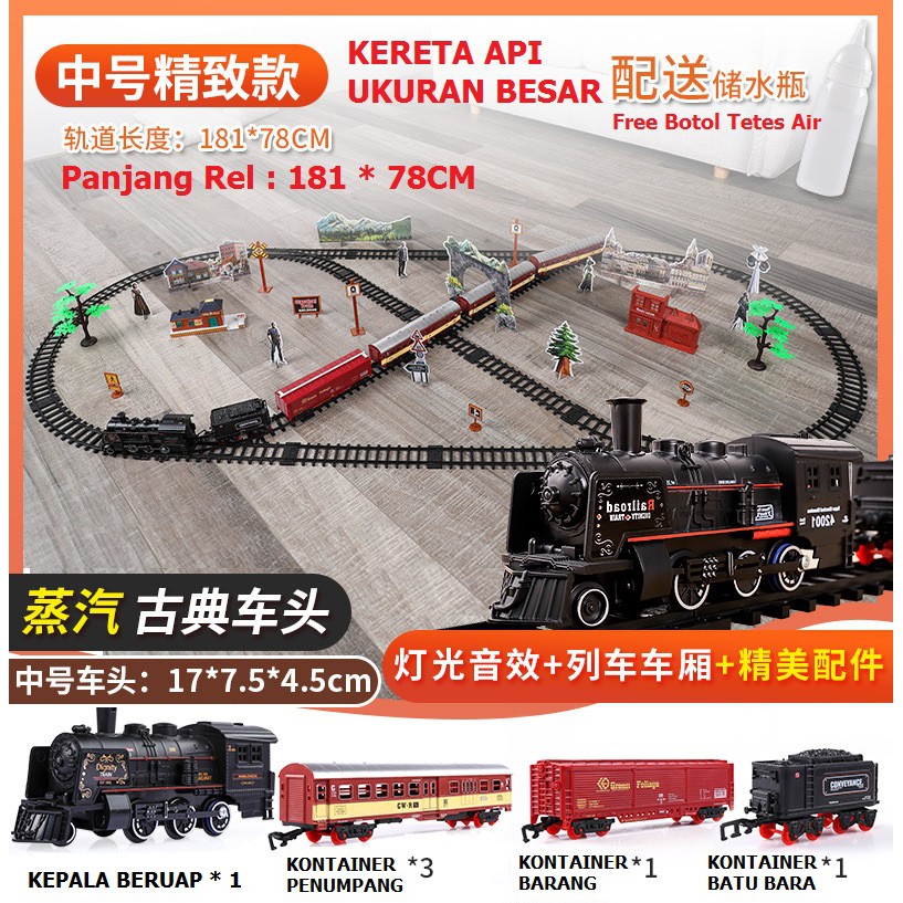 Jual MAINAN KERETA API BERUAP BERASAP UKURAN BESAR BERSUARA DAN ...