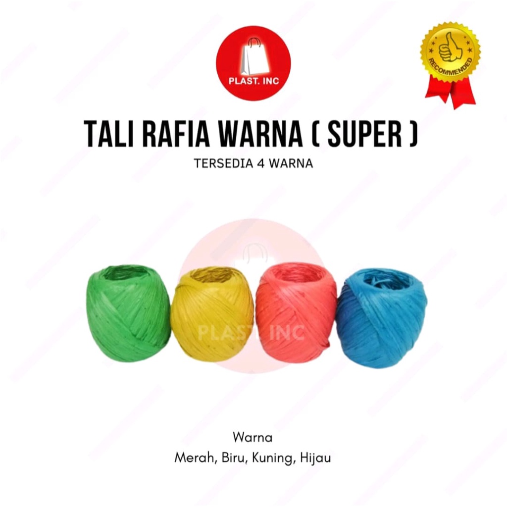 Jual TALI RAFIA / TALI PACKING / TALI GULUNGAN WARNA WARNI 1kg | Shopee ...