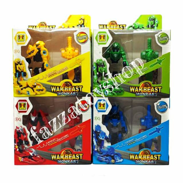 Jual MAINAN ROBOT WARBEAST MONKART TRANSFORM | Shopee Indonesia