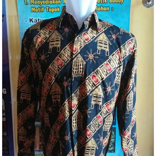 Jual Kemeja Batik Khas Banten-Motif Batik Lebak-Lengan Panjang-Katun ...