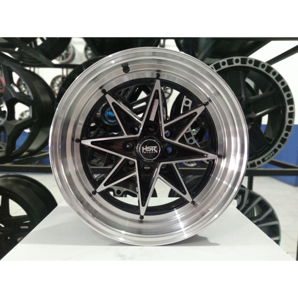 Jual Velg Racing Ring 16 Hsr Starlight Warna Black Polish Mobil Jazz Brio City March Pelek ...