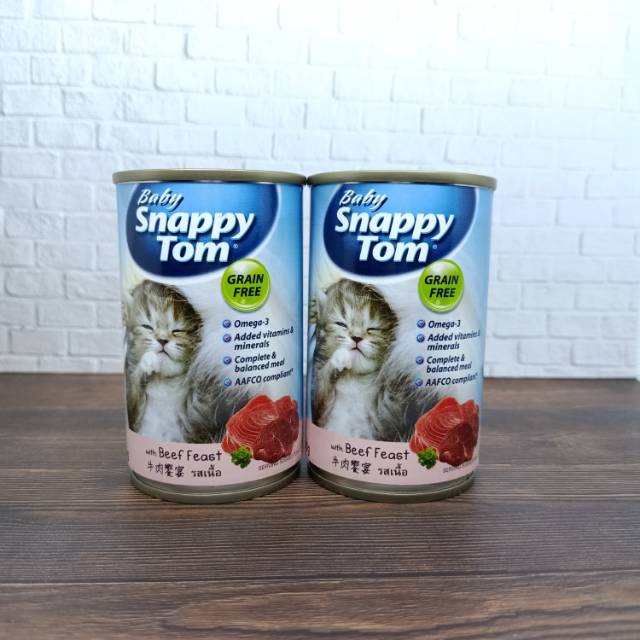 Jual Snappy Tom Beef Feast 150g for kitten | Shopee Indonesia