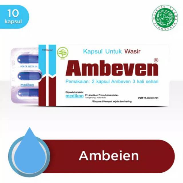 Jual Ambeven Obat Wasir isi 10 kapsul ( KOMPLIT MART / ORIGINAL ) | Shopee Indonesia
