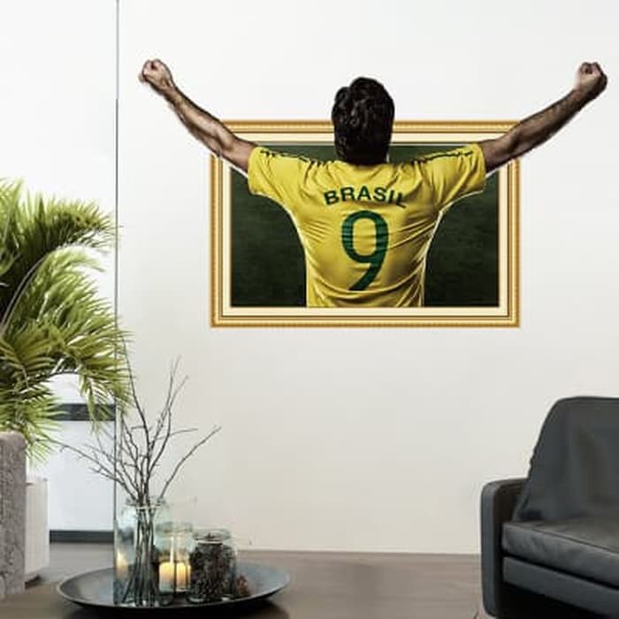 Jual sticker dinding ukuran 70x50 - TR75 BRAZIL | Shopee Indonesia