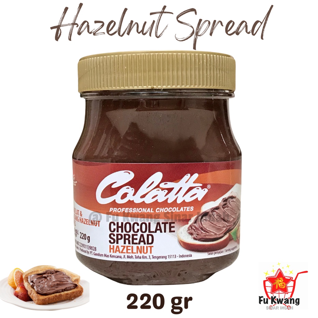 Jual Colatta Hazelnut Spread 220g / Selai Olesan Hazelnut / Choco ...