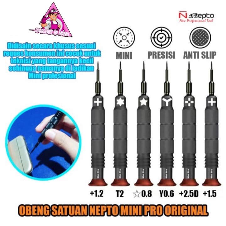 Jual OBENG SATUAN NEPTO PRESISI MINI PRO MAGNETIC IMPORT ORIGINAL ...