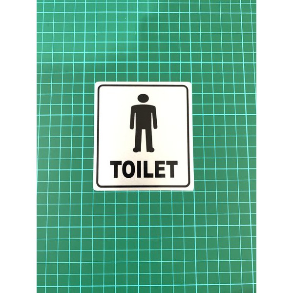 Jual STIKER RAMBU PERINGATAN TOILET PRIA | Shopee Indonesia
