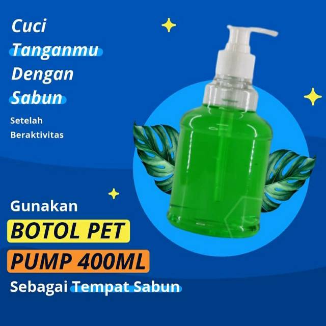 Jual Botol Pump 400ML Botol Sabun Cair Botol Plastik Tebal Berkualitas ...