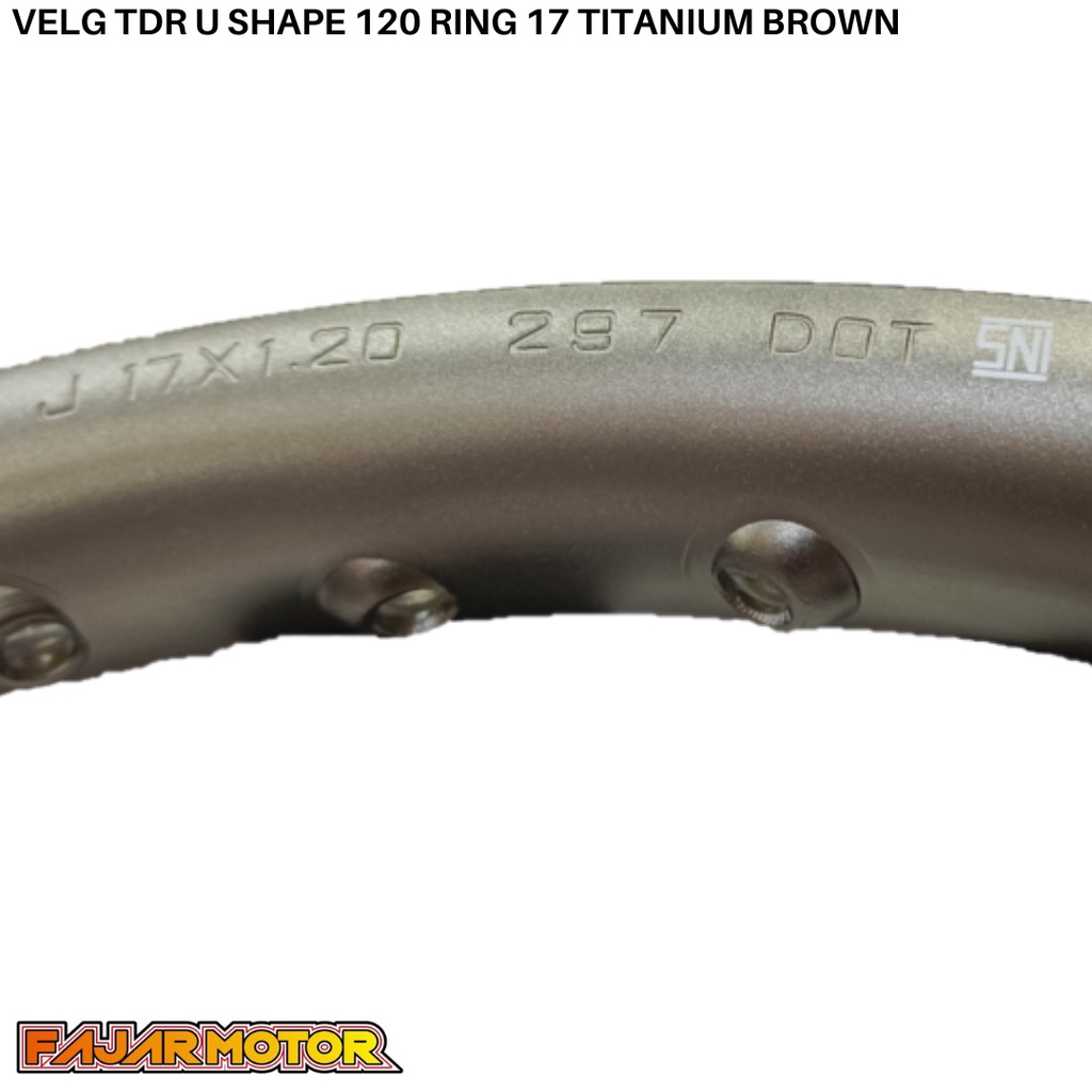 Jual PROMO VELG TDR U SHAPE 120 RING 17 TITANIUM BROWN GREY | Shopee ...