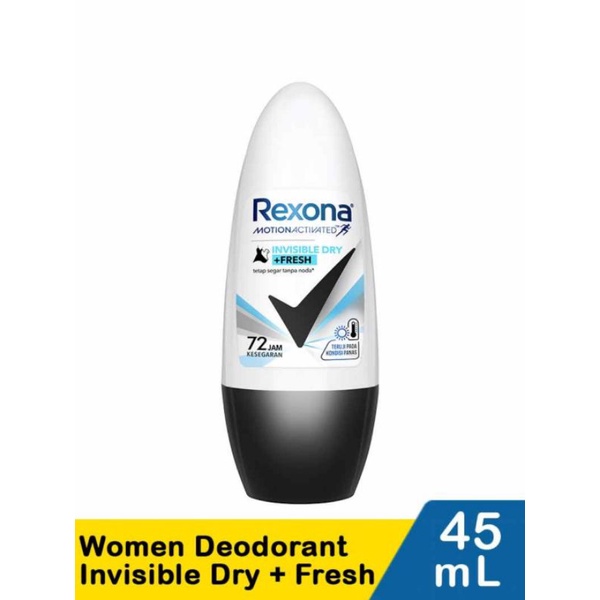 Jual REXONA Deodorant Roll On Invisible Dry 45ml | Shopee Indonesia