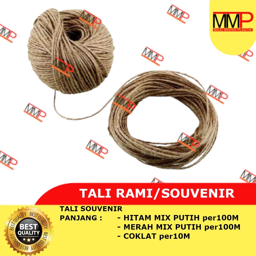Jual Tali Rami warna / Tali hiasan dos / Tali Souvenir 100 meter ...