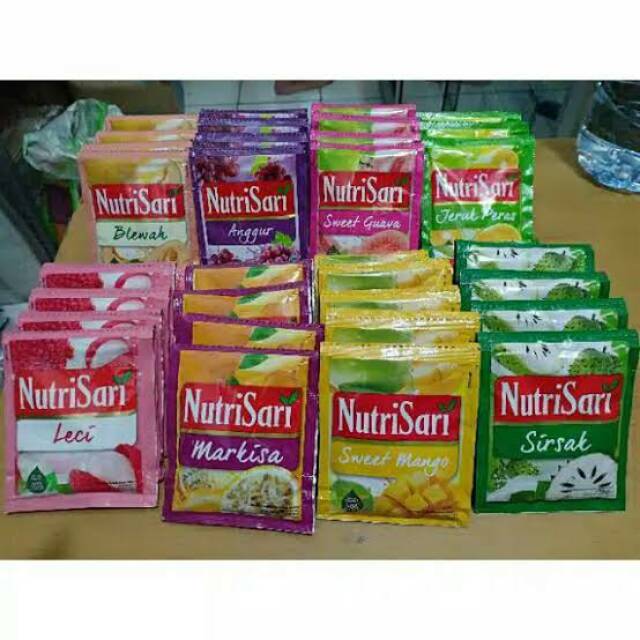 Jual NUTRISARI 1 RENCENG 10 SACHET MINUMAN SEGAR | Shopee Indonesia