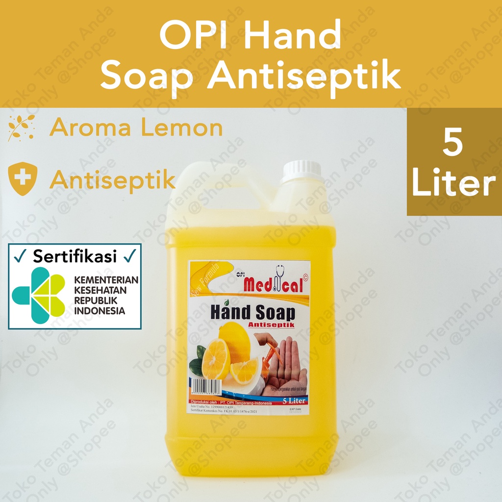Jual OPI Hand Soap Antiseptik Lemon 5L / 5Liter 5 Liter | Shopee Indonesia