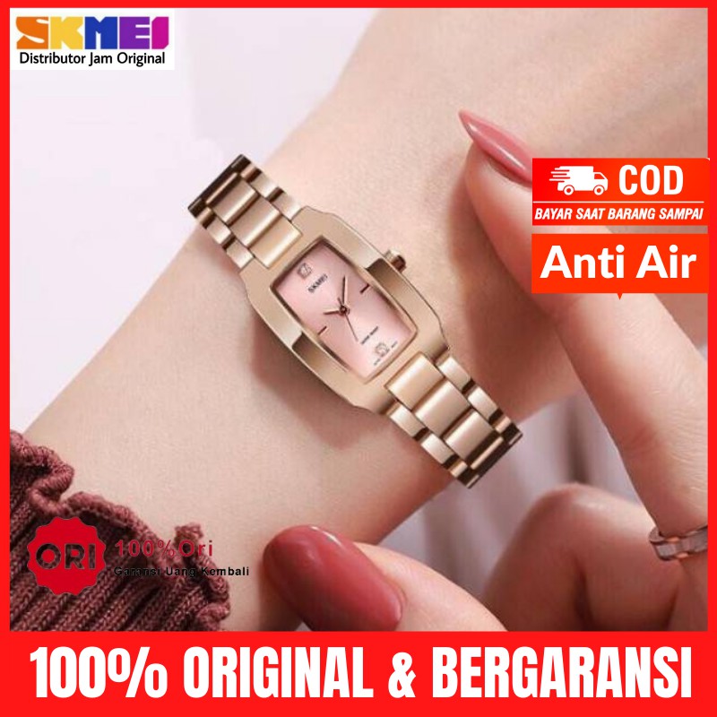Jual Jam Tangan Wanita Rantai Kecil Anti Air Original SKMEI 1400 Analog ...