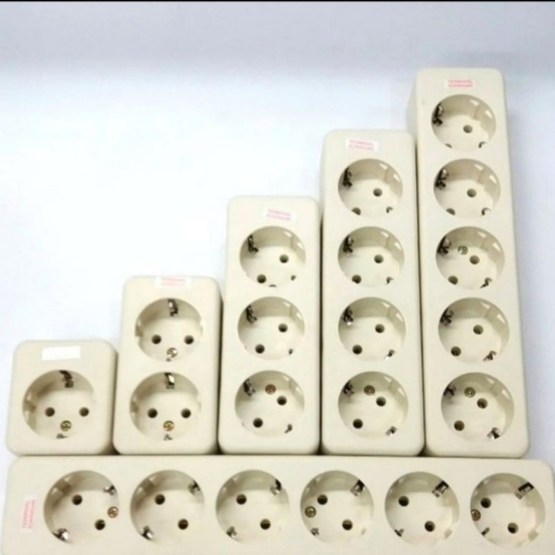 Jual STOP KONTAK ARDE Terminal Kuningan ASLI Uticon 1 2 3 4 5 6 Lubang | Shopee Indonesia