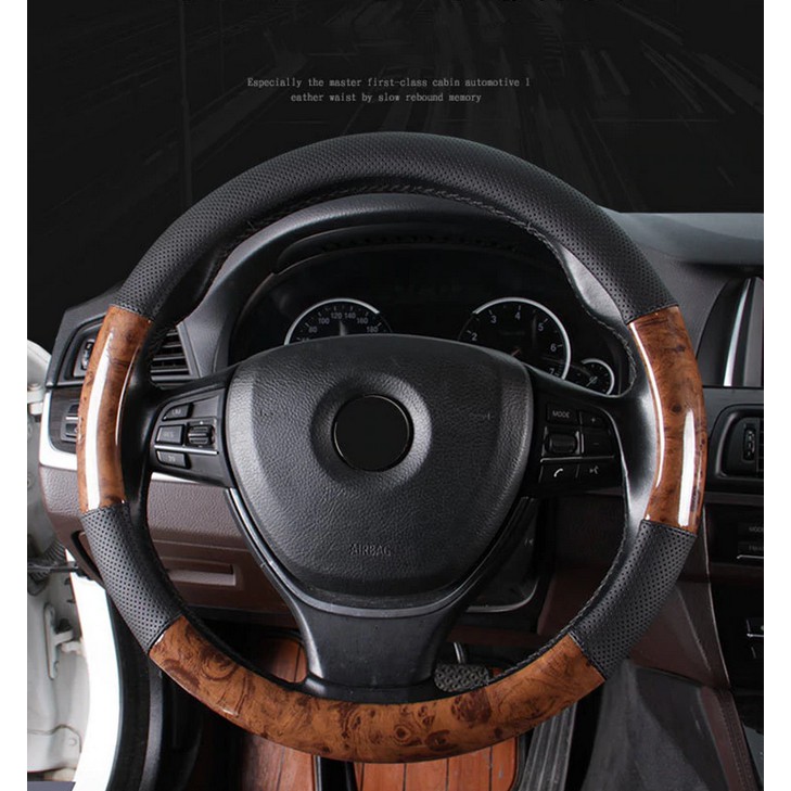 Jual Suzuki Carry Setir Mobil Cover Leather Anti Slip With Wood Motif ...