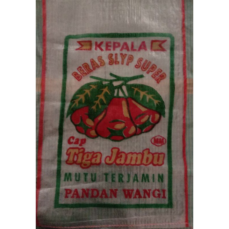 Jual karung beras cap tiga jambu Transparant 25kg(ini kemasan bukan ...
