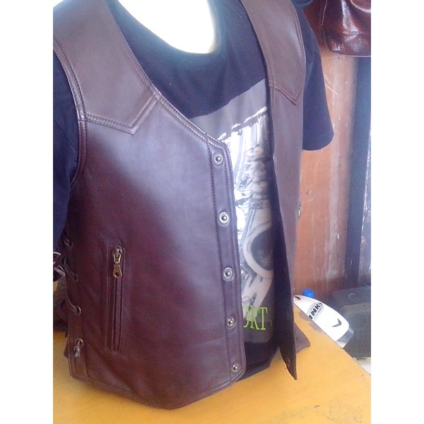 Jual Jaket Rompi Sintetis,Jaket rompi motor pria | Shopee Indonesia