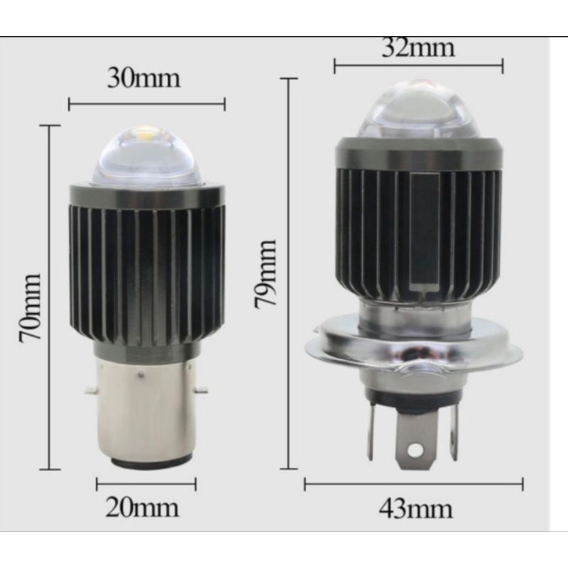 Jual Lampu Led H6 Laser Hi Lo Beam 2 Warna Dc Bebek Matic Universal ...