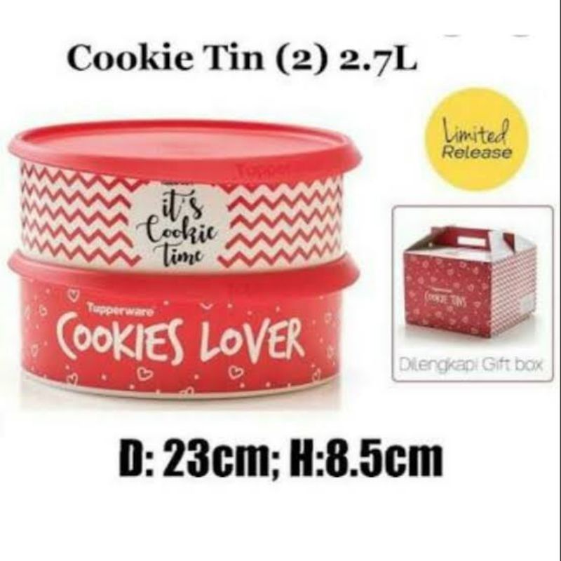 Jual Toples Tupperware cookies isi 2 kado unik tupperware | Shopee ...