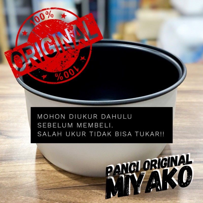 Jual panci magicom original Miyako ukuran 0.6L 1.2 L 1.8L 2.2 liter ...