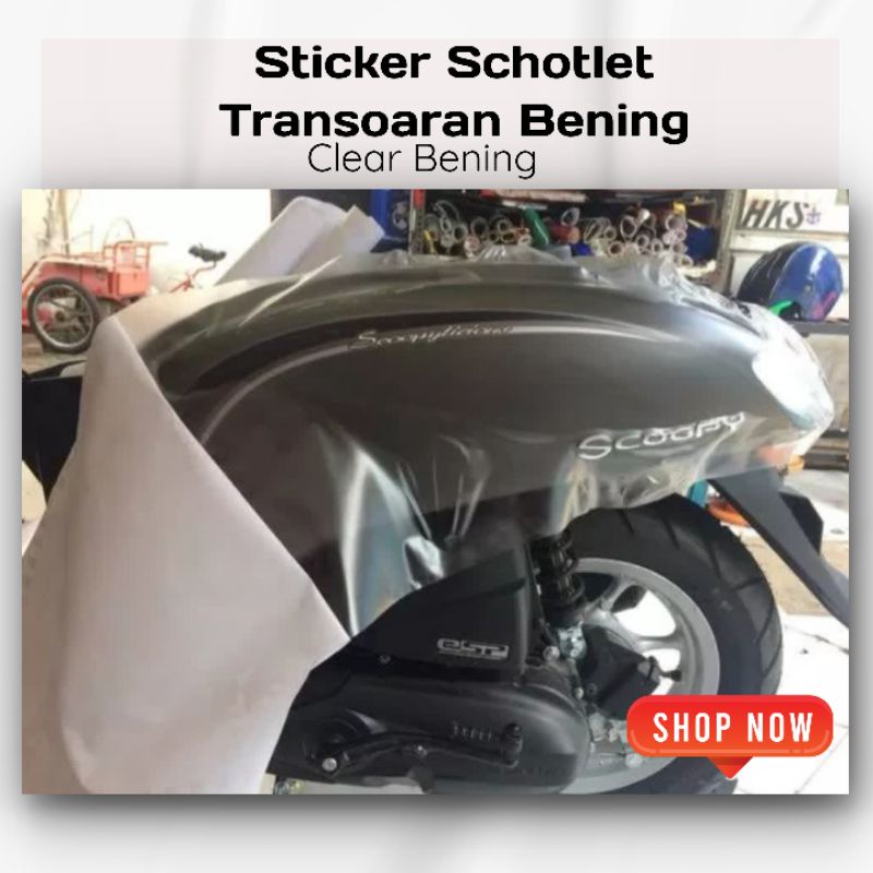 Jual stiker sticker transparan bening Anti Gores Bening Motor Murah ...