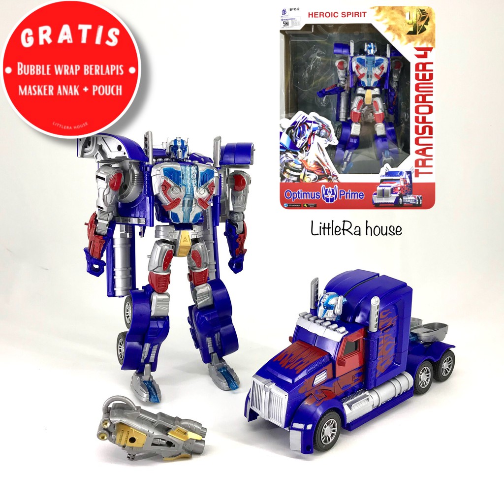 Jual Mainan Robot Transformers : Optimus Prime & Bumble Bee | Bisa ...