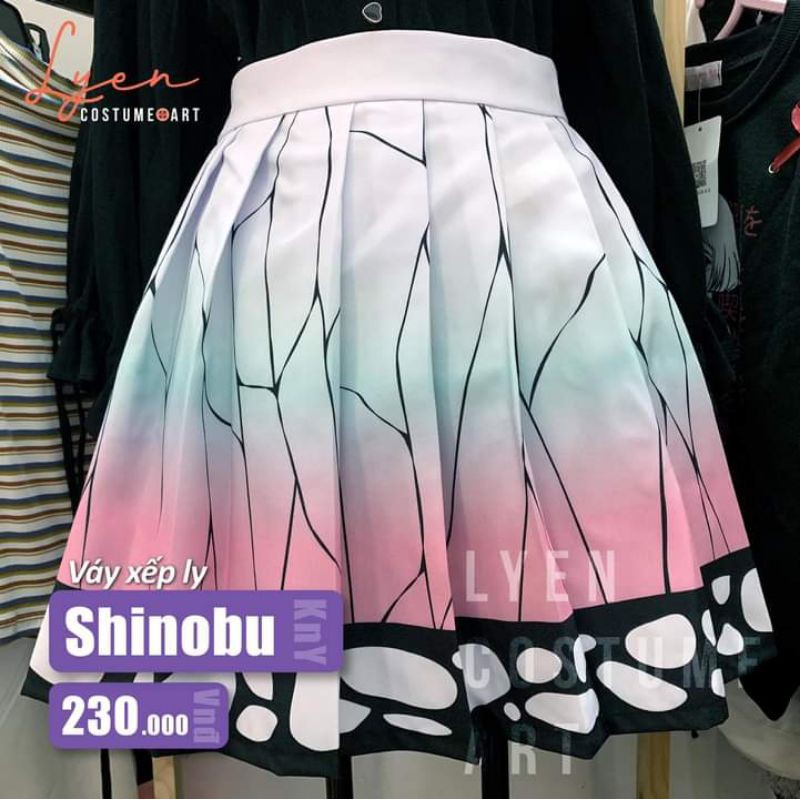 Jual Kimetsu no Yaiba/Demon Slayer Mini Skirt Printing Shinobu, Tanjiro ...