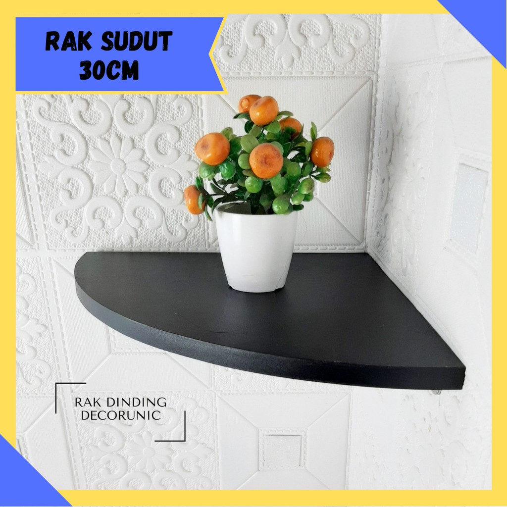 Jual Rak Sudut Serbaguna 30cm Ambalan Dinding Sudut - Rak Sudut Ruang ...